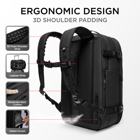 Aero Vacuum Seal Compression Backpack 60L + Air Compression Pump ...